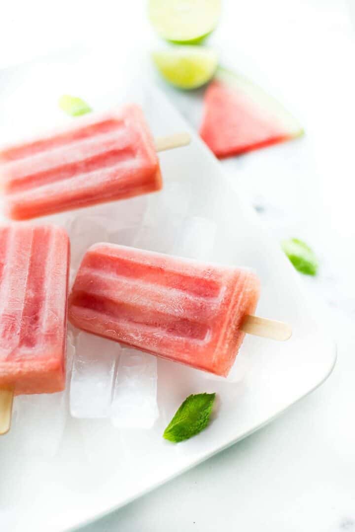 Watermelon Mint Popsicles • A Sweet Pea Chef