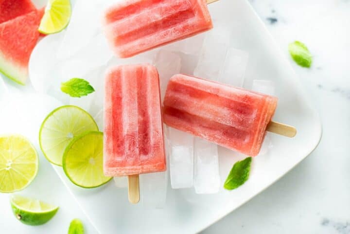 Watermelon Mint Popsicles • A Sweet Pea Chef