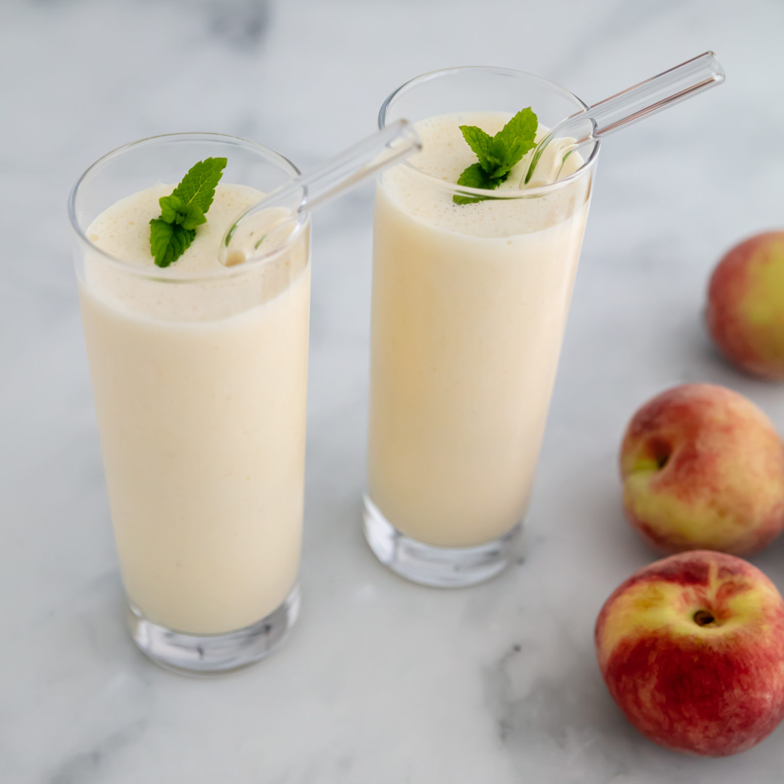 Peach Protein Shake • A Sweet Pea Chef