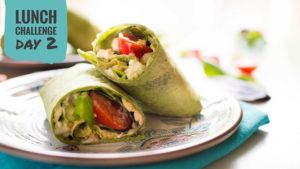 Chicken & Hummus Greek Wrap • A Sweet Pea Chef