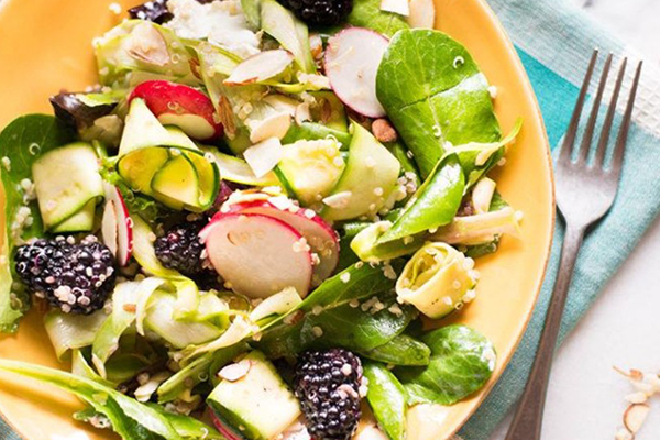 Spring Greens Salad With Honey Lemon Vinaigrette • A Sweet Pea Chef