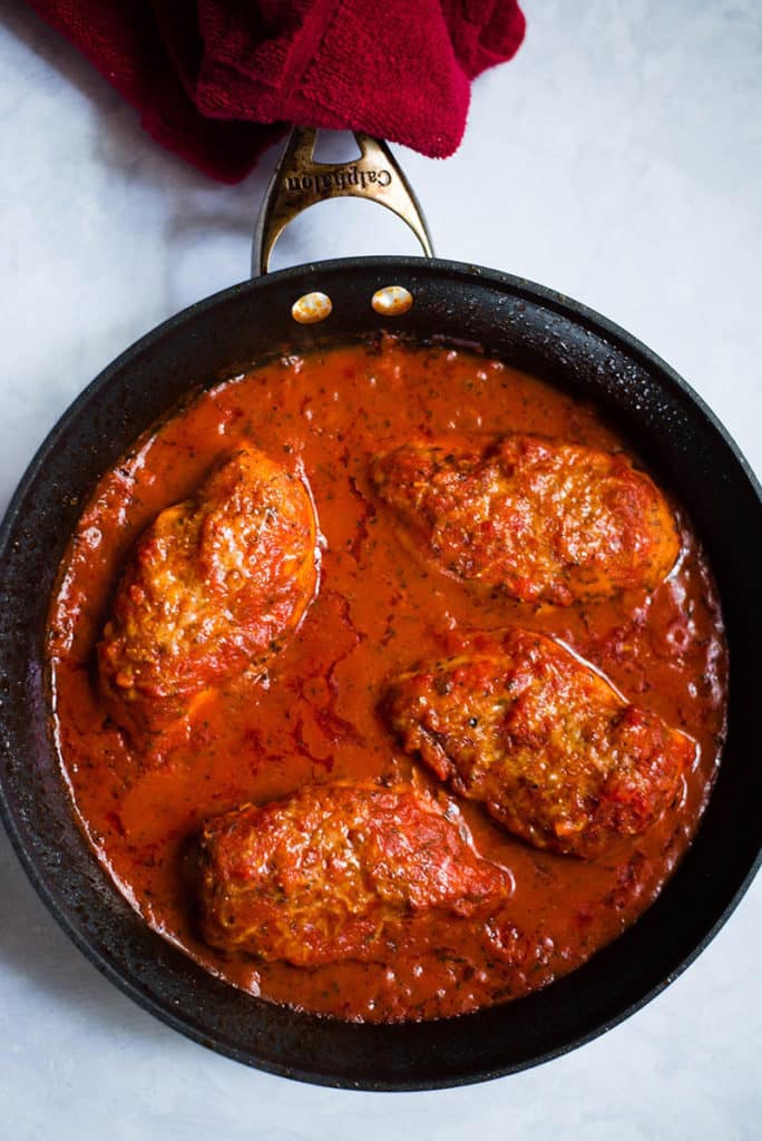 Healthy Chicken Parmesan Meal Prep - (Under 350 Calories!) • A Sweet ...