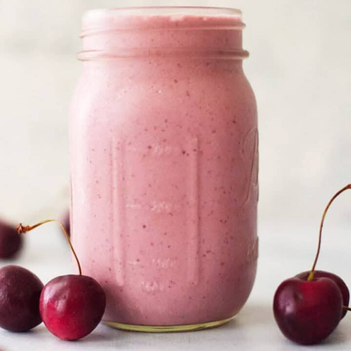 Cherry Vanilla Protein Smoothie • A Sweet Pea Chef