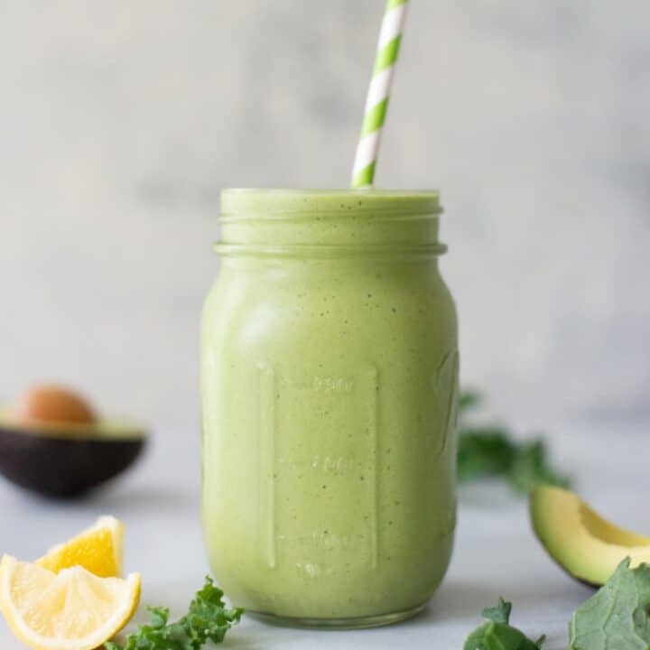 Caramel Apple Protein Smoothie • A Sweet Pea Chef